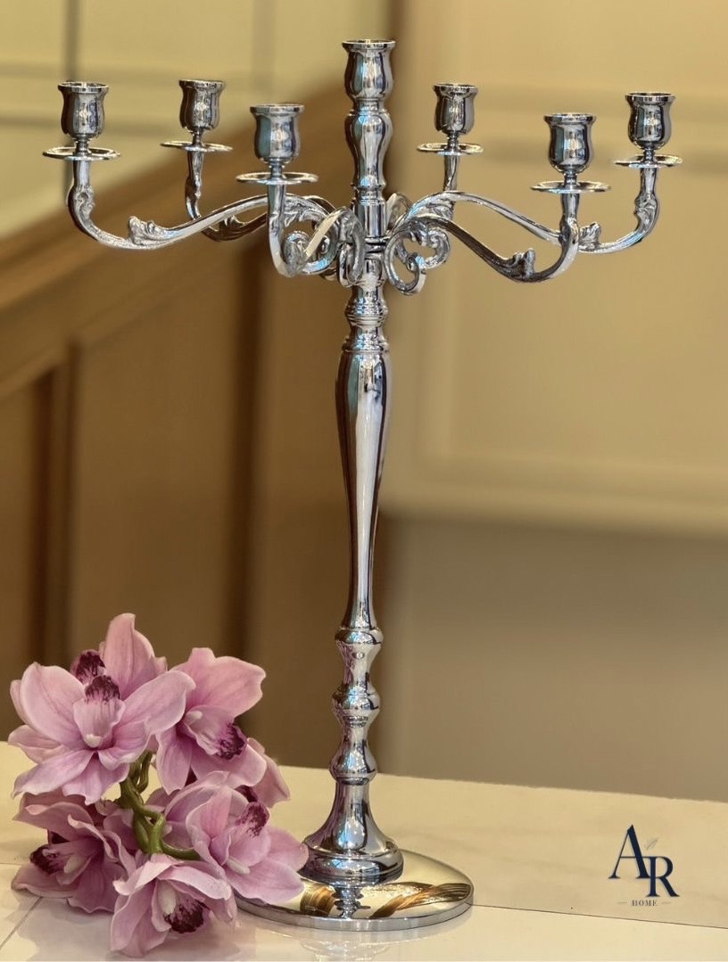 European candle holder cast brass flowers Tulip - ARHome